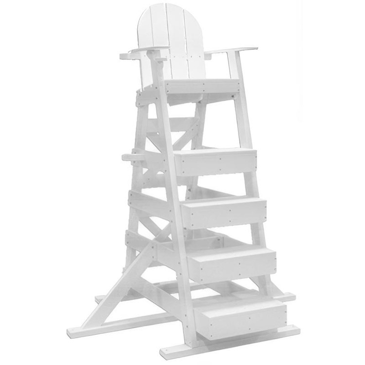 Durable White Lifeguard Chair - 49"x66"x82