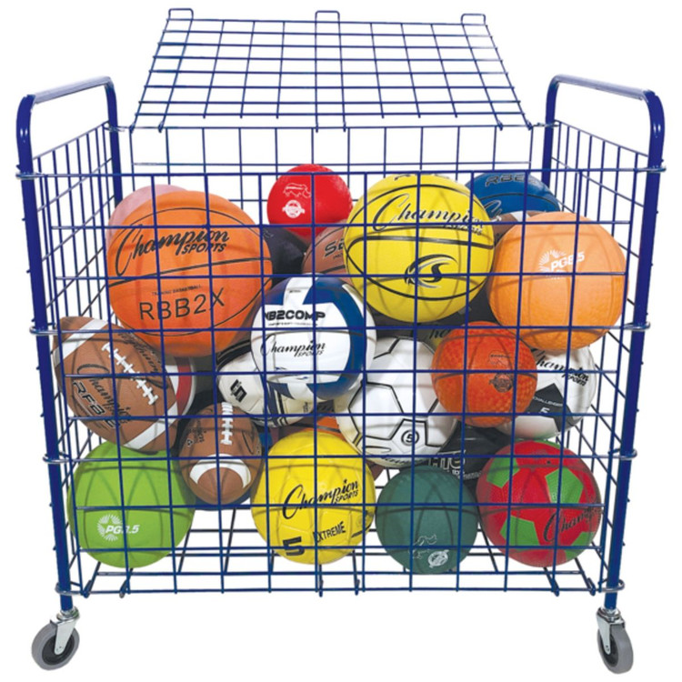 Lockable Blue Ball Locker - Securely Store 24 Balls