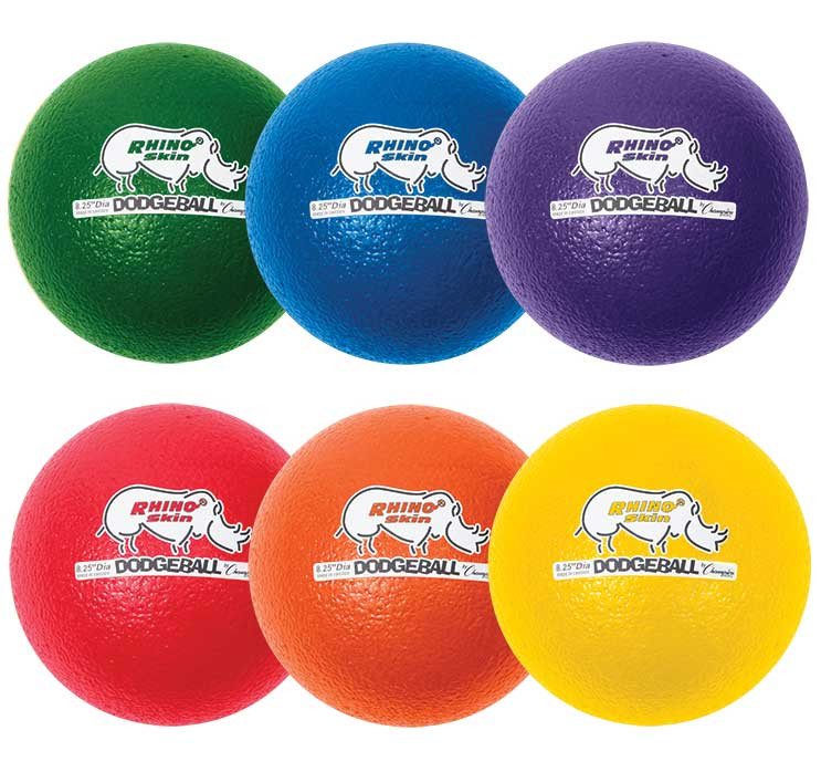 8" Rhino Skin Low Bounce Dodgeball Set - Durable Fun!