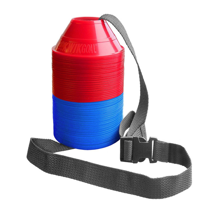 Kwik Goal Mini Disc Cone Kit (25/Colr/Pk) w/Strap Carrier