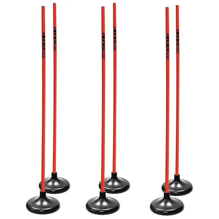 Premier Coaching Sticks with Rubber Bases (6/Set)