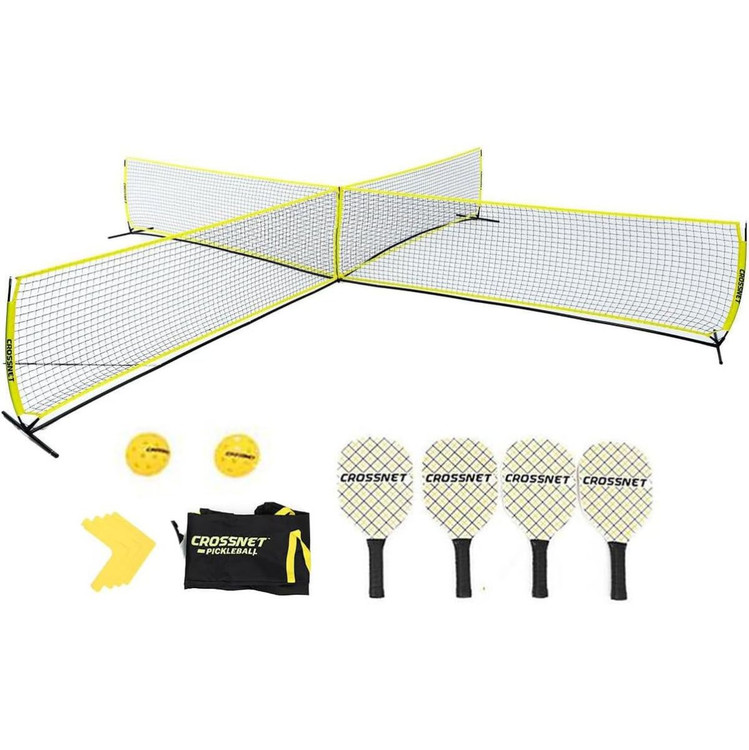 Crossnet Pickleball Full Kit - Complete Set & Portable