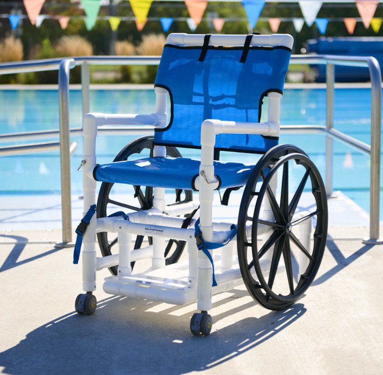 Pool Access Chair - 18" Mesh Seat, 300 lb Capacity