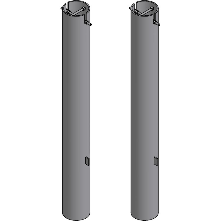 Heavy-Duty Football Goal Post Ground Sleeves