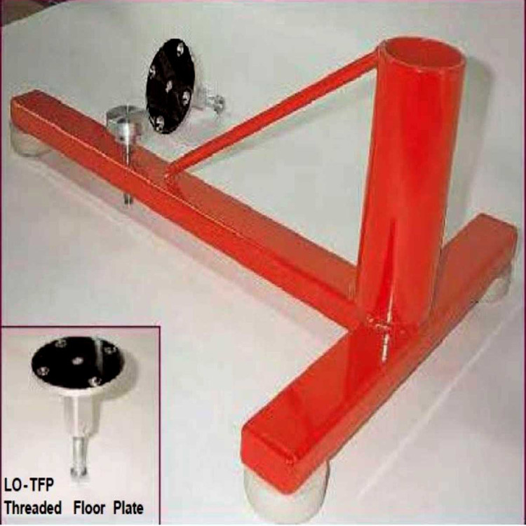 Threaded Floor Plate for Soccer Goal Anchoring