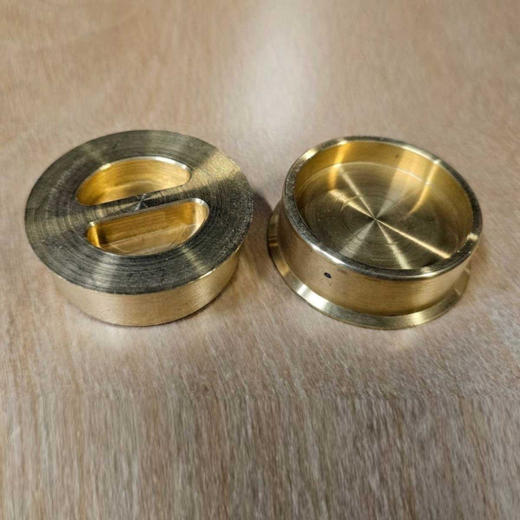 Deep Brass Lids For 2-3/8-Inch Socket - Custom Made