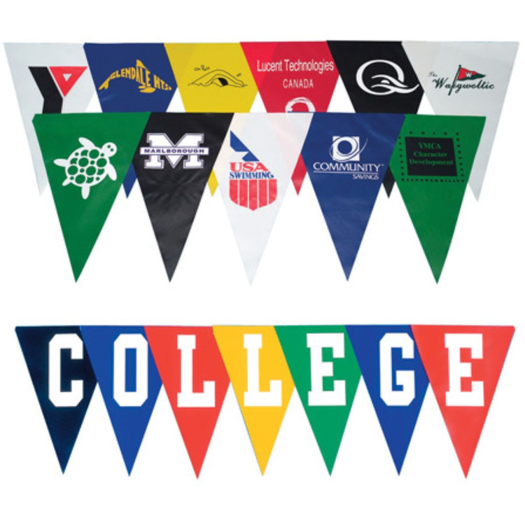Unprinted backstroke flag no space (priced per foot)