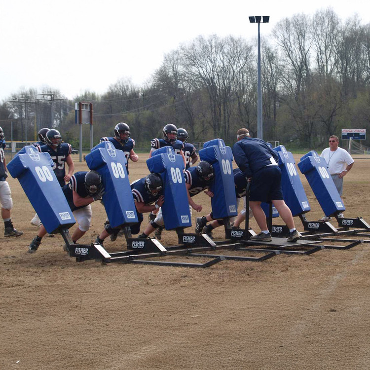 7 Man Blocking Sled with Man Pads Expandable