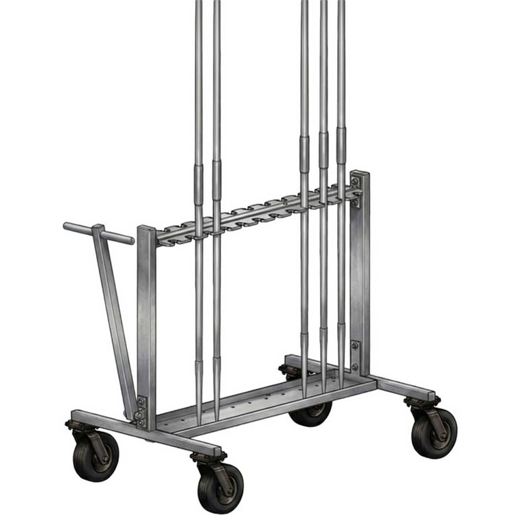 International Javelin Storage Cart with 24 Capacity