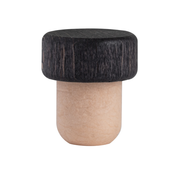 19.5 mm Antique Black Head Bar Top Corks | Berlin Packaging
