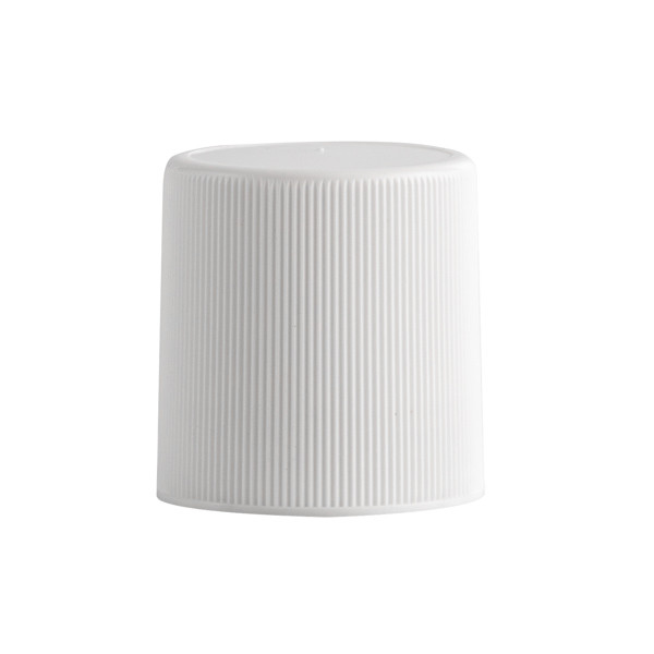 35 mm White PP Ribbed Cap for Roll On Deodorant | Berlin Packaging
