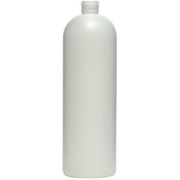 16 oz White HDPE Plastic Narrow Mouth Bullet Bottles (Cap Not Included ...