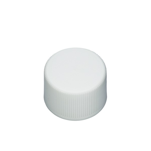 18-410 White PP Plastic Screw Top Cap (Foam Liner) | Berlin