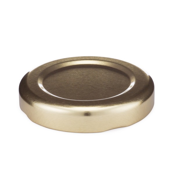 43 mm Gold Metal Lug Caps (Plastisol Liner) | Berlin Packaging
