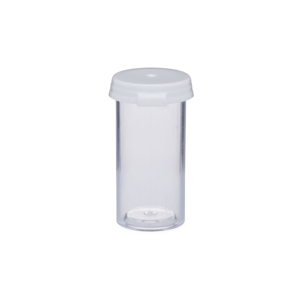 2.5 dram (9 ml) Clear Polystyrene Vials (White Cap) | Berlin