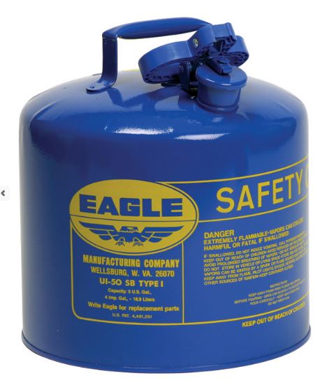 Eagle 5 gal Blue Type Safety Cans | Berlin Packaging
