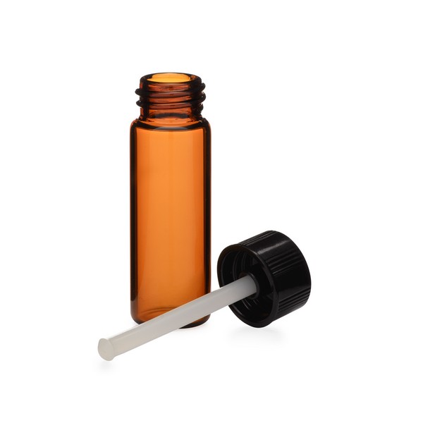 0.125 oz Amber Glass Vials (Applicator Rod) | Berlin Packaging
