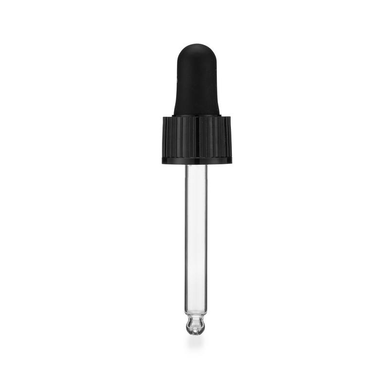 18-400 Black PP Plastic 2.6" Controlled Dropper Cap | Berlin