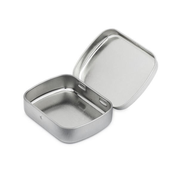 2.3x1.9x0.5in Hinged Lid Tins (Sample) | Berlin Packaging