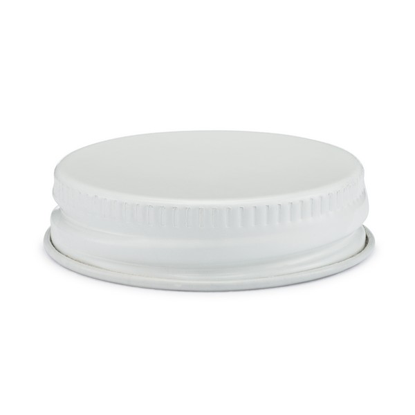 38-400 White Metal Cap Plastisol-Sample | Berlin Packaging