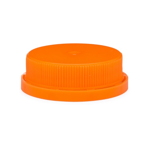 38-400 Orange Ratchet Caps & Liner-Sample | Berlin Packaging