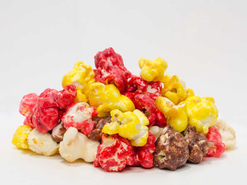 Banana Split Gourmet Popcorn | MainStreet Fudge and Popcorn