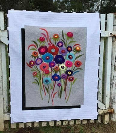 Wendy Williams : Wallflower - Quilt Pattern - Sewn and Quilted