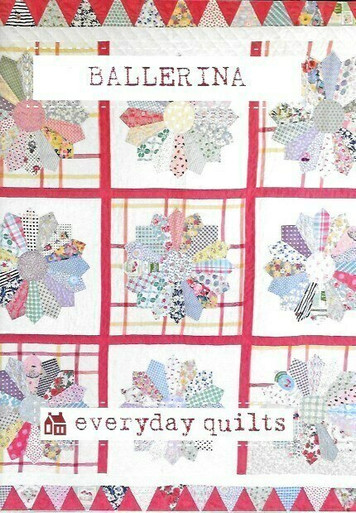 Everyday Quilts by Sandra Boyle : Ballerina - Sewn and Quilted