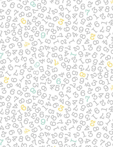Love Ewe More : Numbers - White - Sewn and Quilted