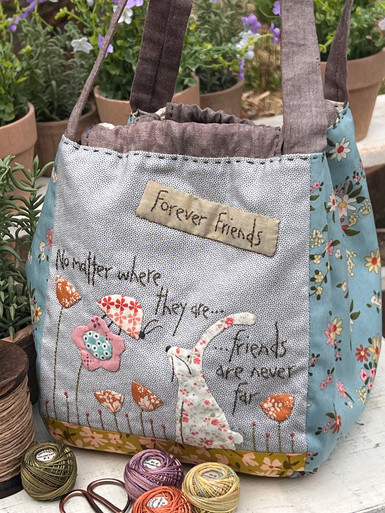 Friendship Drawstring Bag - Sewn and Quilted