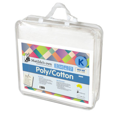 King Size Cotton/Poly Batting (Pre-cuts) - Sewn and Quilted