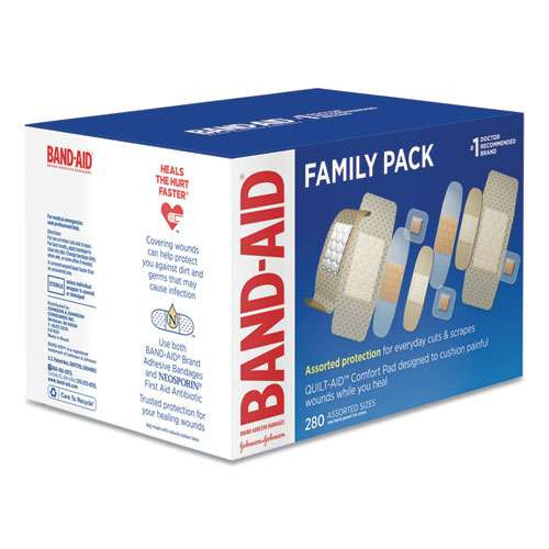 Buy Sheer/wet Adhesive Bandages, Assorted Sizes, 280/box | 123office.com