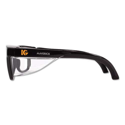 Buy Maverick Safety Glasses, Black, Polycarbonate Frame, Clear Lens, 12 ...
