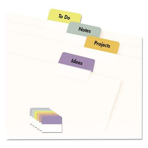 Buy Printable Plastic Tabs With Repositionable Adhesive, 1/5-cut Tabs ...