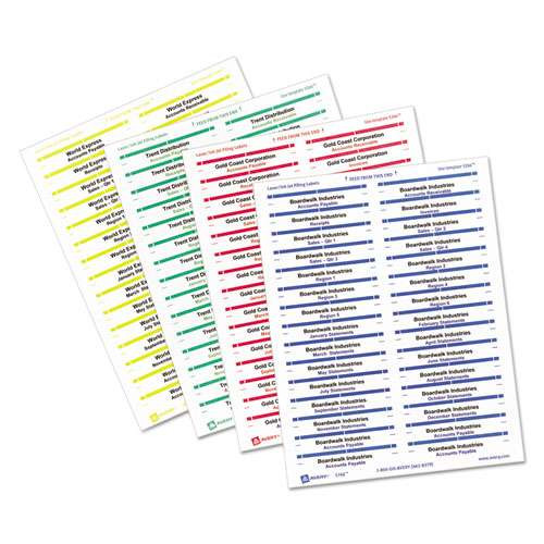 Buy Removable File Folder Labels With Sure Feed Technology, 0.66 X 3.44 ...