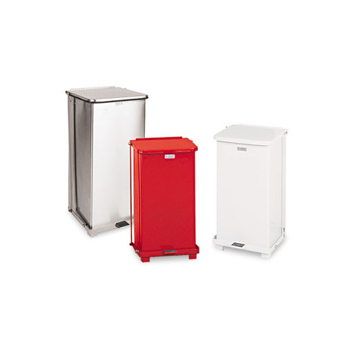 Buy Defenders Biohazard Step Can, Square, Steel, 4 Gal, Red | 123office.com
