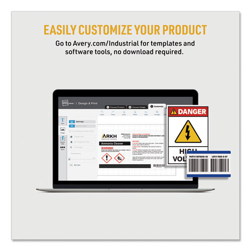 Buy Ultraduty Ghs Chemical Waterproof And Uv Resistant Labels, 2 X 2 ...