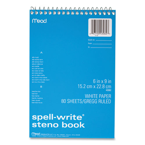 Buy Spell-write Wirebound Steno Pad, Gregg Rule, Randomly Assorted ...