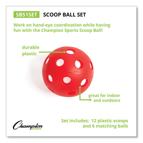 Buy Scoop Ball Set, Plastic, Assorted Colors, 2 Scoops,1 Ball/set, 6 ...
