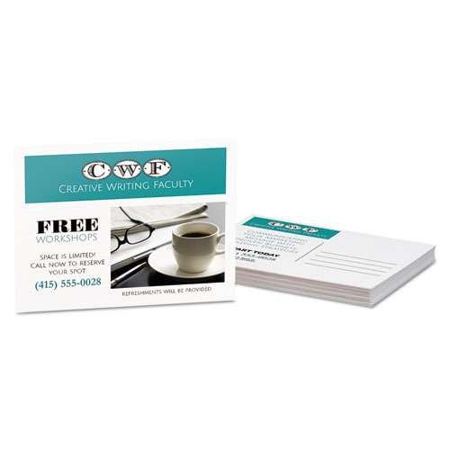 Buy Printable Postcards, Inkjet, 85 Lb, 4 X 6, Matte White, 100 Cards ...