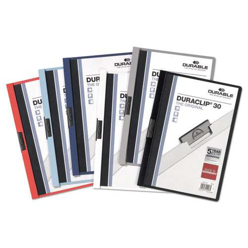 Buy Duraclip Report Cover, Clip Fastener, 8.5 X 11, Clear/graphite, 25 ...