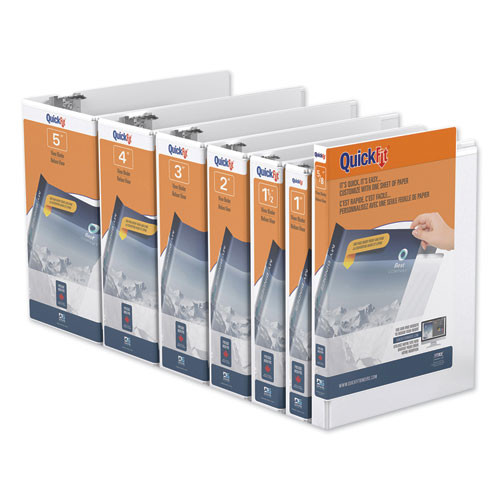 Buy Quickfit D-ring View Binder, 3 Rings, 2" Capacity, 11 X 8.5, Black ...