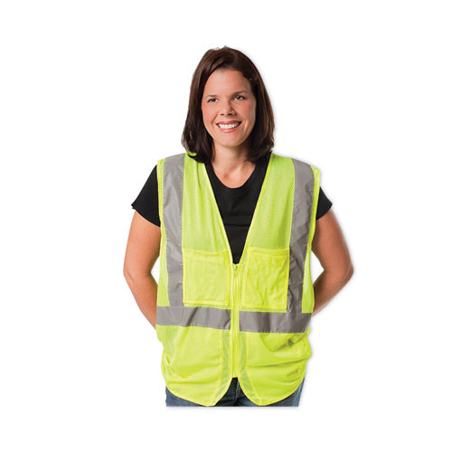Buy Ansi Class 2 Hook And Loop Safety Vest, 2x-large, Hi-viz Lime ...
