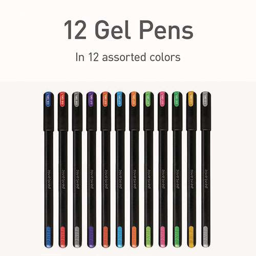 Buy Pentonic Gel Pen, Stick, Assorted Point Sizes, Assorted Ink Colors ...