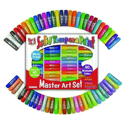 Buy Kwik Stix Tempera Paint Set, 60 Assorted Colors, 60/pack, 3 Packs ...