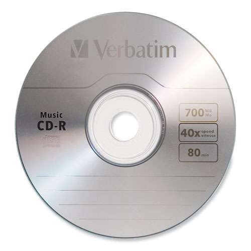 Buy Cd-r Music Recordable Disc, 700 Mb/80 Min, 40x, Spindle, Silver, 25 ...