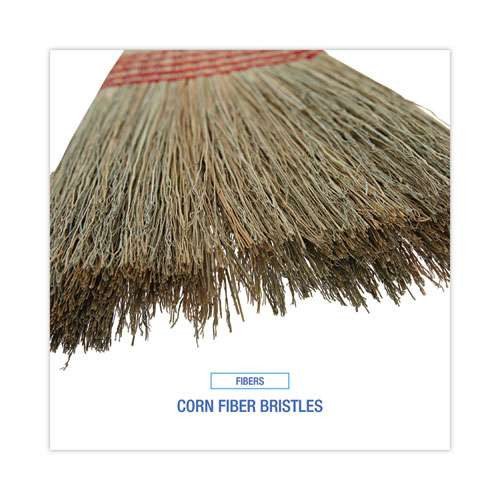 Buy Parlor Broom, Corn Fiber Bristles, 55" Overall Length, Natural, 12 ...