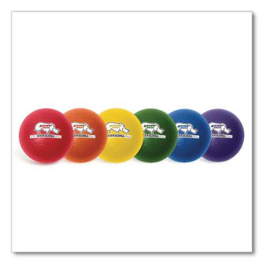 Buy Rhino Skin Dodge Ball Set, 6" Diameter, Assorted Colors, 6/set ...