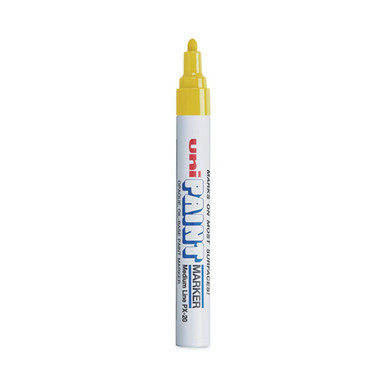 Buy Permanent Marker, Medium Bullet Tip, Yellow | 123office.com