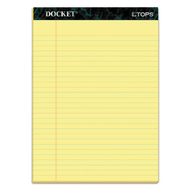 Buy Docket Ruled Perforated Pads, Wide/legal Rule, 50 Canary-yellow 8.5 ...